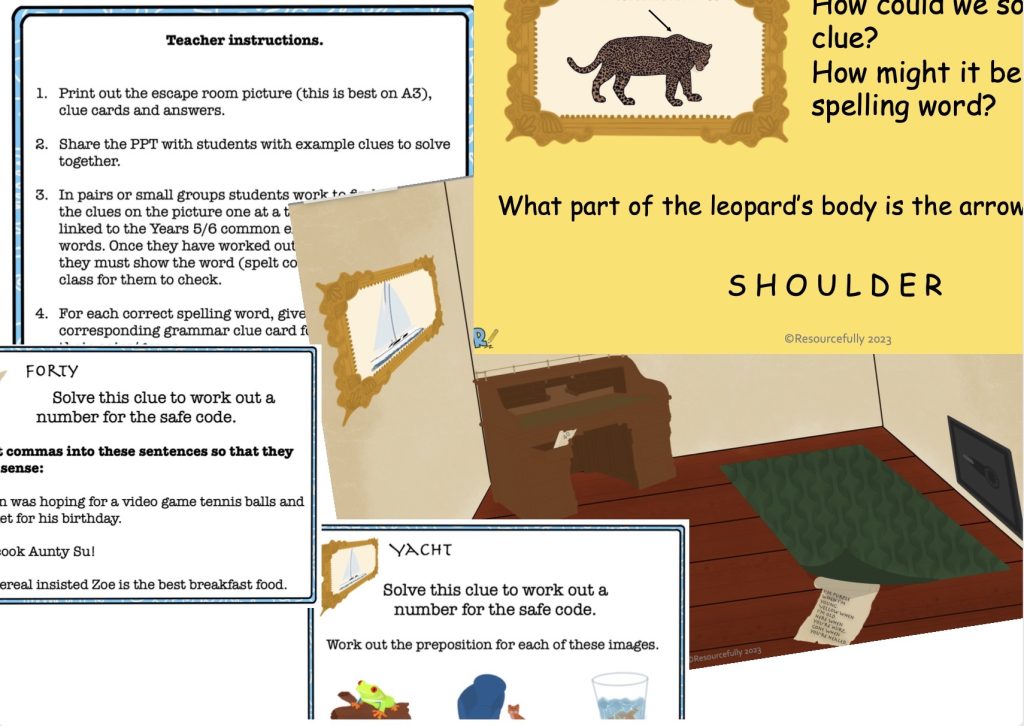 Escape Room – Grammar – Years 5 and 6 - Resourcefully