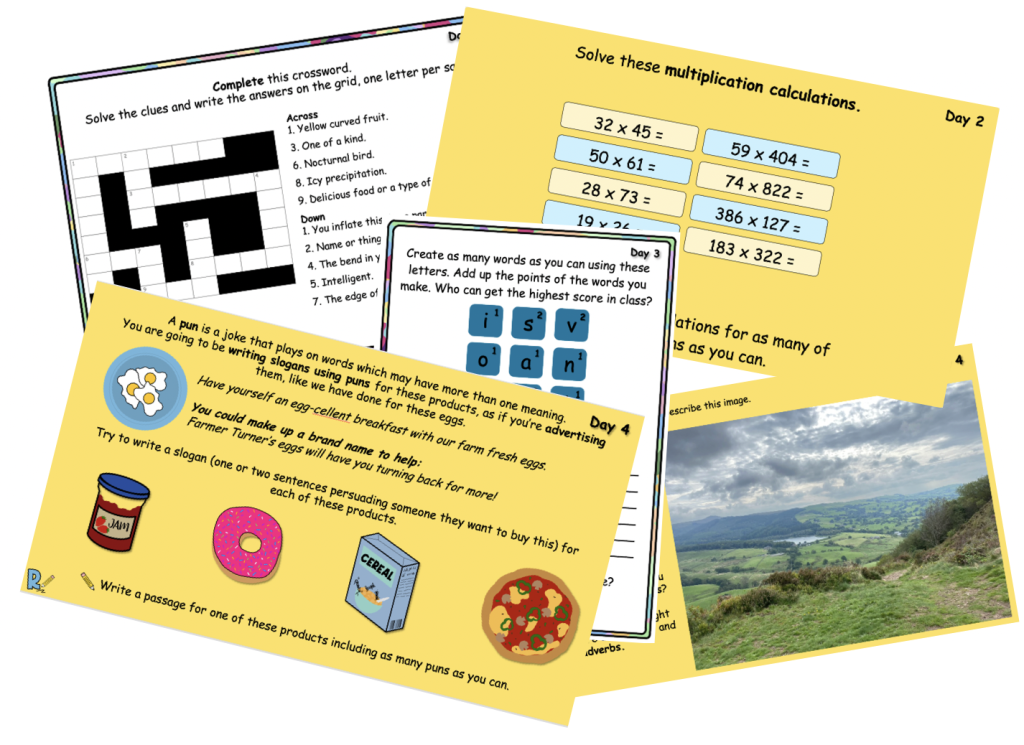 Year 5 Morning Work – Whole Year - Resourcefully
