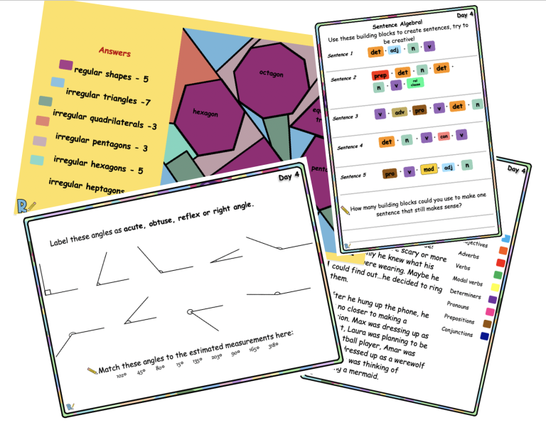 Year 5 Morning Work – Whole Year - Resourcefully